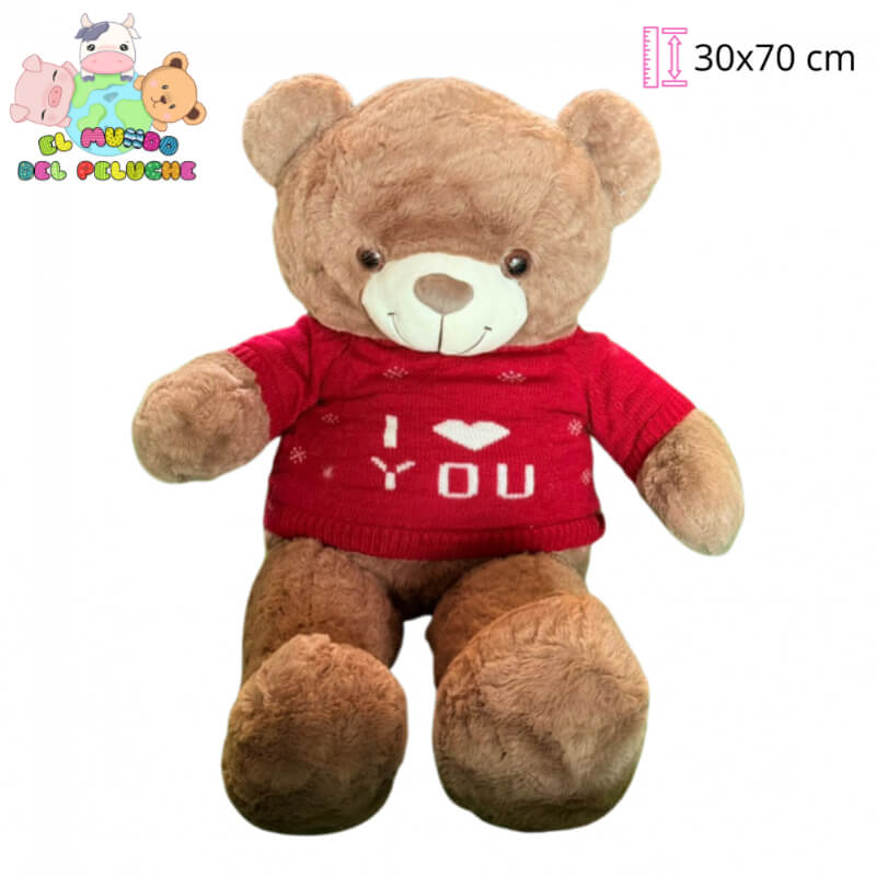El Mundo del Peluche • Oso de Peluche | Oso Mawy #3 con Suéter | 30 x ...